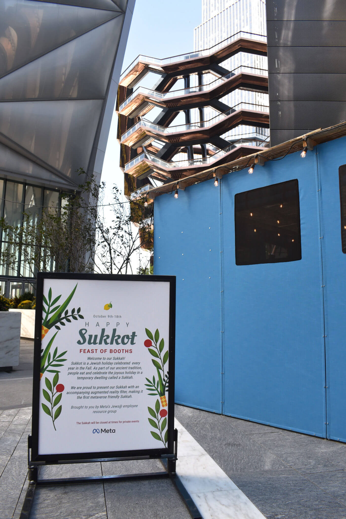 Meta’s (aka Facebook) NYC Sukkah Exhibit - Jew in the City